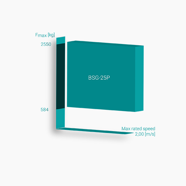 BSG-25P: Bidirectional progressive safety gear
