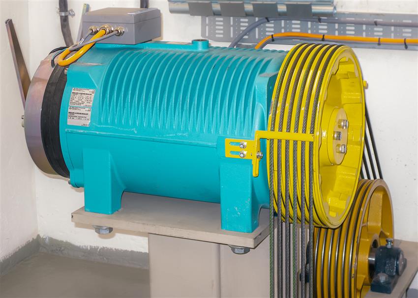 Wittur WSG-MF gearless synchronous lift machine