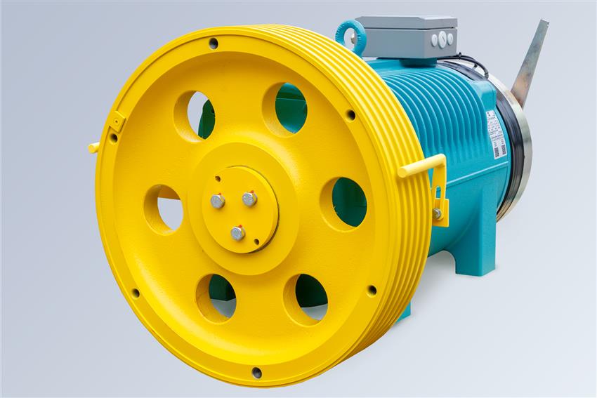 Wittur WSG-MF gearless synchronous lift machine