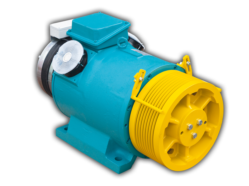 Wittur WSG-S3 gearless synchronous traction machines